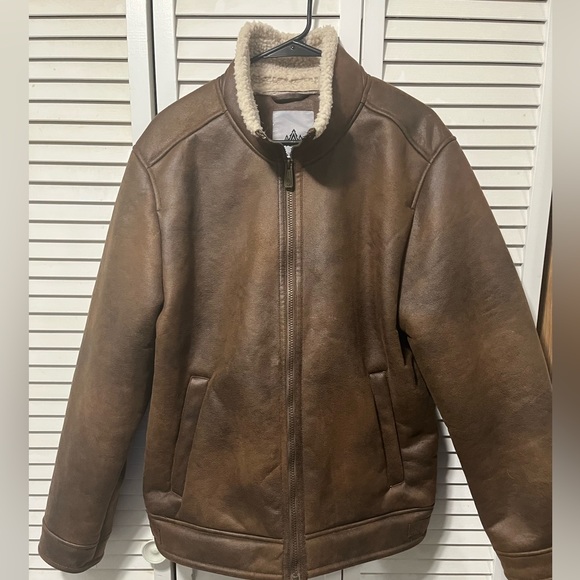 RAINFOREST | Jackets & Coats | Mens Faux Shearling Vintage Pine Coat ...